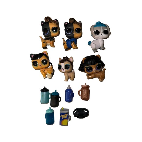 L.O.L. Surprise! | Toys | Lol Surprise Dolls Pet Kitty Lot Calico Grey ...